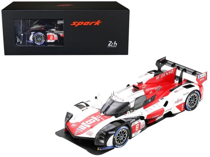 Toyota GR010 Hybrid #8 Le Mans 2022 Winner 1/18 Model Car with Display ...