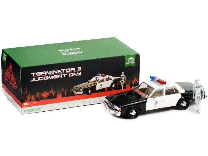 1987 Chevrolet Caprice Police Car & T-1000 Figure - Terminator 2 ...