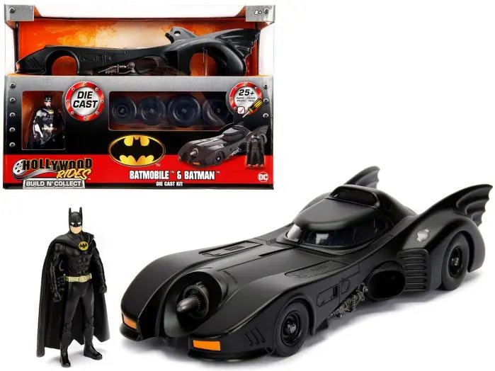 Build N’ Collect 1/24 Batmobile & Batman Diecast Model Kit - 1989 Movie ...