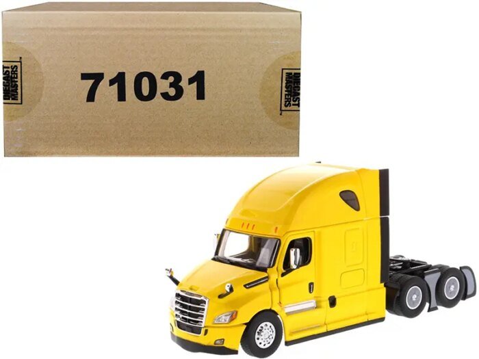 Freightliner New Cascadia Yellow 1/50 Diecast Sleeper Cab Truck by ...