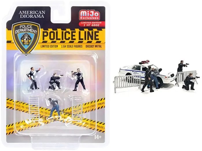 Limited Edition 1/64 Scale Police Line Diecast Set
