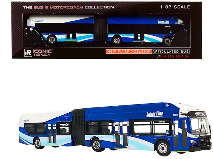 Experience the New Flyer Xcelsior XN60: Grand Rapids' Iconic Laker Line Bus