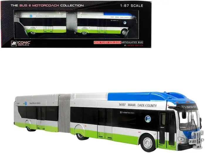 New Flyer Xcelsior XN-60 Miami-Dade County Articulated Bus Model ...