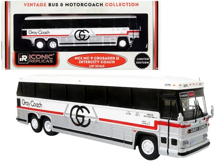 1980 MCI MC-9 Crusader II Gray Coach Vintage Intercity Bus – Toronto to ...