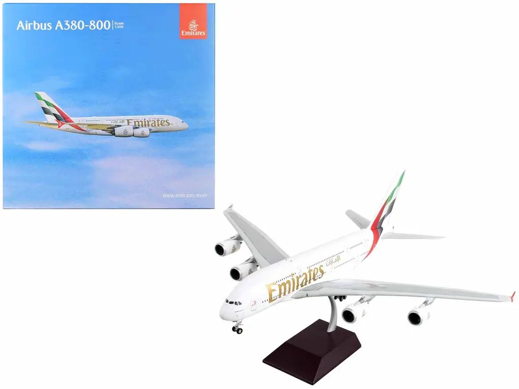 Emirates Airbus A380-800 New Livery 1/200 Diecast Model by GeminiJets ...