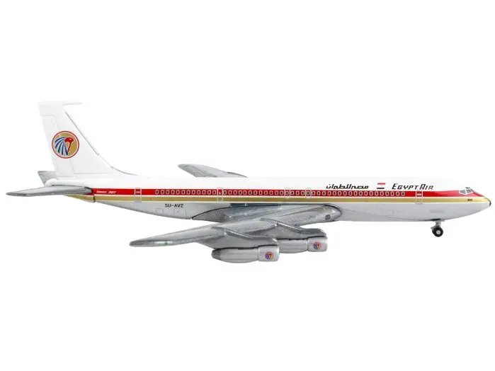 GeminiJets 1/400 Diecast Boeing 707 EgyptAir Model - White with Red ...