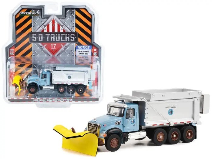 2019 Mack Granite Dump Truck with Snow Plow & Salt Spreader - Light ...