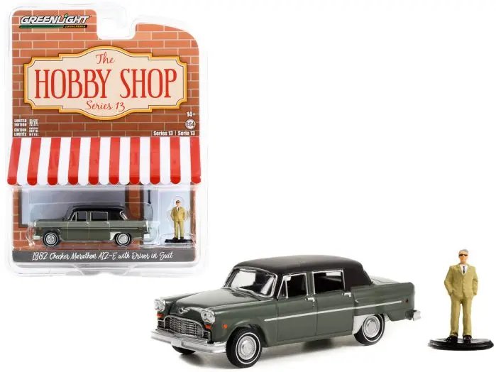 1982 Checker Marathon A12-E Diecast Model Car 1/64 - Gray with Black ...