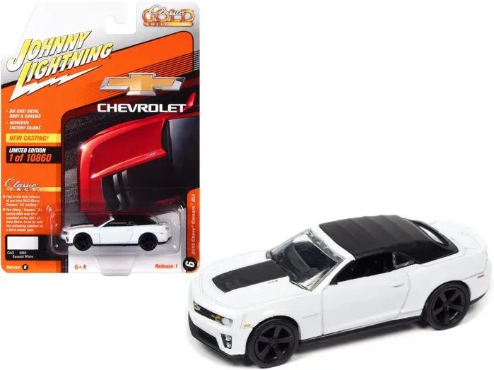 2013 Chevrolet Camaro ZL1 Convertible Summit White 1/64 Diecast Model ...