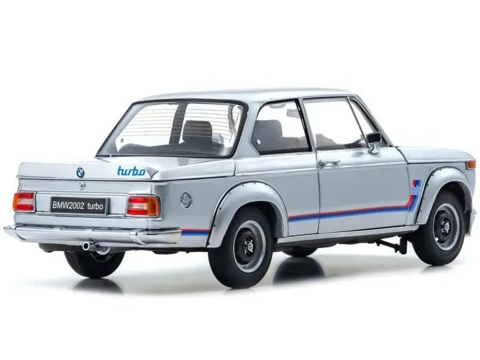Buy BMW 2002 Turbo Silver 1/18 Diecast Model Car by Kyosho - Red & Blue ...
