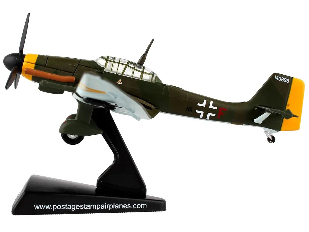 Authentic Junkers JU 87 Stuka WWII German Luftwaffe 1/110 Diecast Model ...