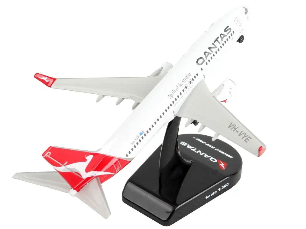 Qantas Airways Boeing 737 NG 1/300 Diecast Model Airplane by Postage ...