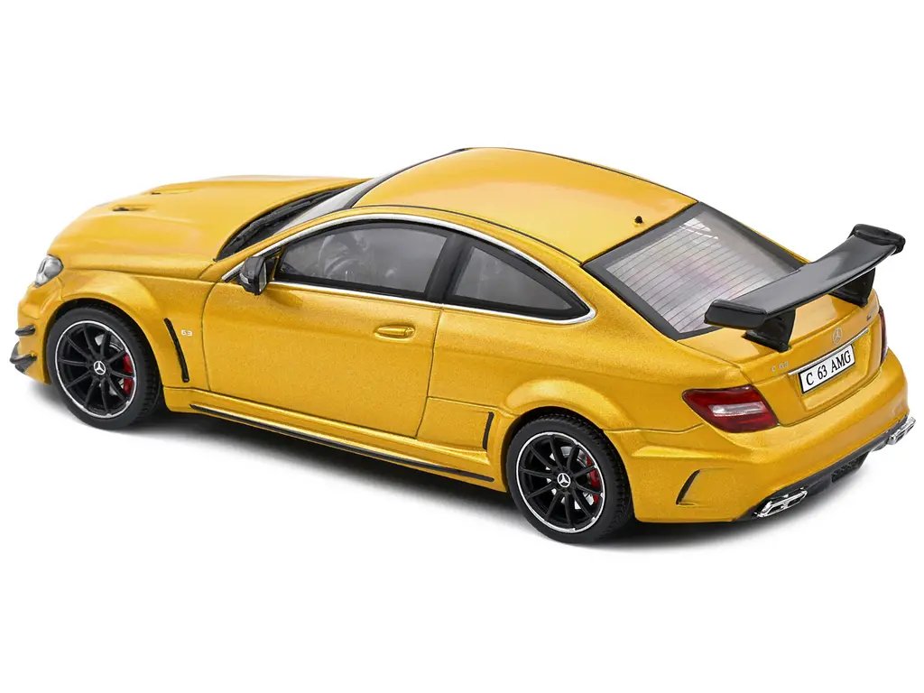 2012 Mercedes-Benz C63 AMG Black Series Solarbeam Yellow 1/43 Diecast ...