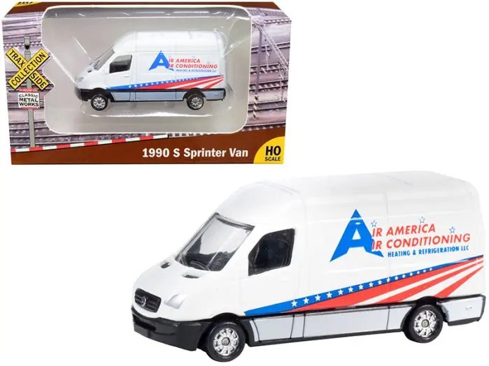 1990 White Mercedes Benz Sprinter Van with Air America AC & Heating